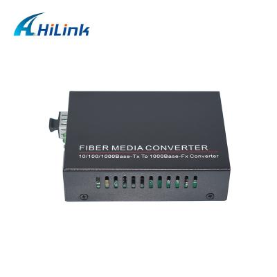 China 10/100/1000M Tx To 1000M SFP Media Converter 12V DC Power Supply For Fiber Networks for sale