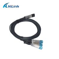 China 7ft 4 SFP+ DAC Direct Attach Copper Cable Passive QSFP+ 40G 2M for sale