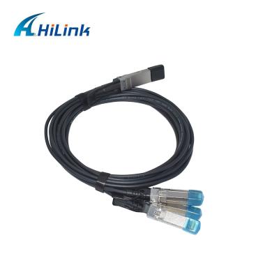 China 7ft 4 SFP+ DAC Direct Attach Copper Cable Passive QSFP+ 40G 2M for sale