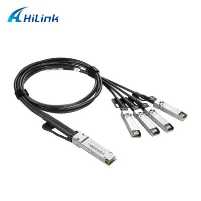 China 4 SFP+ DAC Direct Attach Passive Copper Cable QSFP+ 40G 1M 3ft for sale