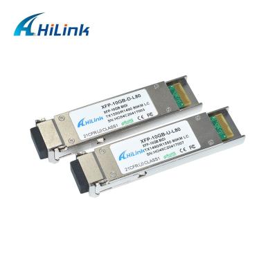 China SMF XFP Optical Module RoHS Compliant 10G ZR BIDI 1490nm 1550nm 80KM for sale