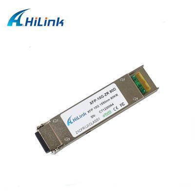 China 10G 1550nm 80KM XFP Optical Transceiver Compliant Dual LC 10GB XFP ZR for sale