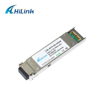 China XFP 40KM SMF Dual LC Optical Fiber Transceiver 10GBASE CWDM 1470 - 1610nm for sale