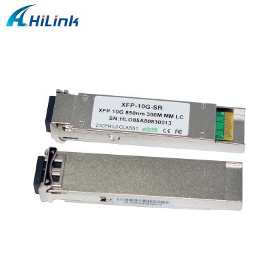 China 10G MMF 850nm XFP Transceiver SR 300m Reach Dual LC Optical Fiber Equipment DDM for sale