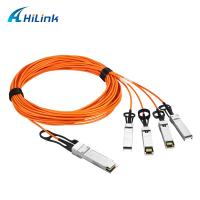 China 40G QSFP+ To 4 SFP+ Breakout AOC Cable 40G Infiniband SDR DDR QDR Support for sale