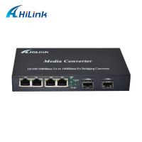 China 10/100/1000BASE Brisging Converter 4-Port 10/100/1000M UTP Ports 2-Port SFP Slot TX for sale