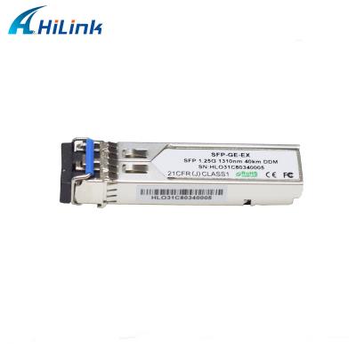 China OEM 1.25G SFP Optical Transceivers 1310nm 40KM DFB PIN Duplex LC for sale