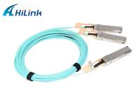 China 5m Active Optical Cable AOC Cable 200G QSFP56 SR4 To 2xQSFP56 SR2 850nm for sale