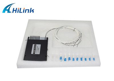 China 8CH WDM Equipment 100GHZ DWDM MUX Demux Dual Fiber Duplex LC UPC C Band ABS Box for sale