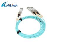China QSFP AOC Optical Active Cable 200G QSFP56 To 2 X QSFP28 AOC Ethernet Cable for sale