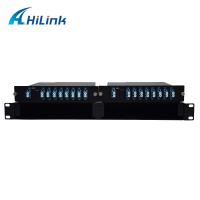 China 2 Half Sized Slot In 1 Cassette 16CH CWDM Mux Demux 1U LGX LC UPC Connectors for sale