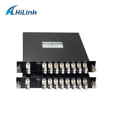 China 8CH DWDM Mux Demux Module CH41-CH48 Dual Fiber LGX With Metal Connectors for sale