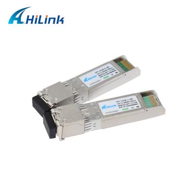 China 80KM 10G SFP+ Transceiver Module STM-64 OC-192 WDM 80KM 10G-ZR4-80KM SMF 1490nm/1550nm for sale