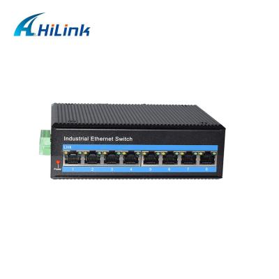 China PoE Industrial Ethernet Switch 8 Port 10/100/1000Base-Tx Auto Sensing FCC CE for sale
