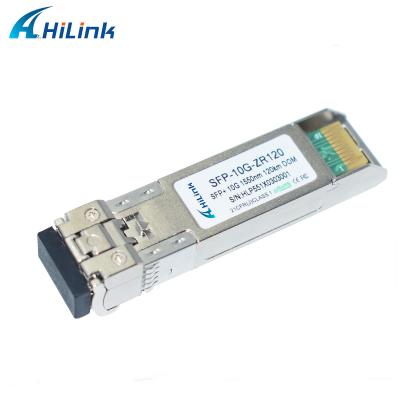 China 10G 120KM ZR SFP+ Transceiver Module SMF STM-64 120KM 1550nm DOM Module for sale