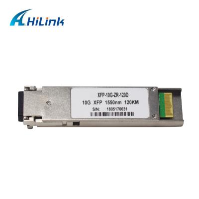 China LC Connector 10G XFP Transceiver 1550nm 100KM ZR Dual Fiber Single Mode DDM for sale
