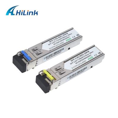 China LC Simplex Optical SMF SFP Transceiver Module 2.5G Bidi 20KM 1310 / 1550nm for sale
