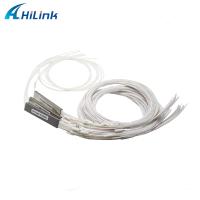 China Single Mode Fiber PLC Optical Splitter Steel Tube 1X16 0.9mm Without Connector for sale
