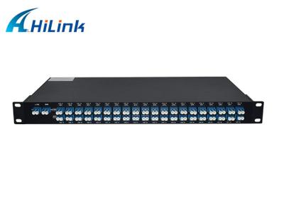 China 1U Rack Mount DWDM Mux Demux Module 40CH Single / Dual Fiber LC / UPC Connector for sale