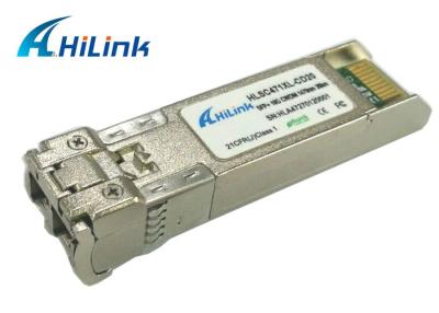 China 20km 1470nm SFP+ Optical Fiber Transceiver Receiver Sensitivity < - 15dBm for sale