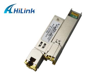China 1.25G 10 / 100 / 1000BASE T SFP Module RJ 45 Connector Copper SFP Transceiver for sale