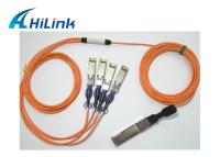 China 40 Gigabit Ethernet  Active Optical Cable , QSFP To 4 x SFP+ 40G QSFP Cable 20m Length for sale