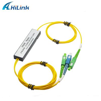 China FWDM Filter Mini ABS Box TX1550 RX 1310nm 1490nm SC UPC SC APC for sale