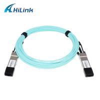 China QSFP+ 40G MMF SFP OM3 AOC network cable Aqua Color 7M Length for sale