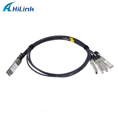 China Customized Passive Direct Attach Copper Cable 40G QSFP+ to 4x10G SFP+ for sale