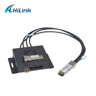 China 4*10G QSFP+ Optical Transceiver Module With 30cm 50cm Pigtail for sale