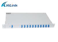 China CWDM MUX DEMUX WDM Solution 1U RACK Optical Fiber 9+1 Channel for sale