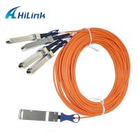 China 40G AOC QSFP+ To 4SFP Active AOC Optical Cable With Four Channel for sale