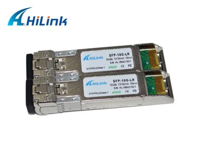 China LC Connectors Dual Fiber Singlemode Fiber DDM 10G SFP LR 1310nm 20Km for sale
