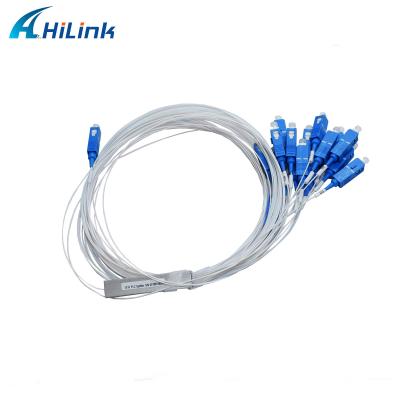 China SC/UPC Connector 1x16 PLC Splitter ABS Type Mini Tube 0.9M Fiber Optical Splitter for sale