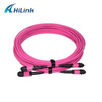 China OM4 MPO Cable Patch Cord Multimode MPO(F) -MPO(F) 8 Cores Type B 50/125um OM4 7M for sale