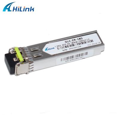 China 1.25G 1000BASE-ZX SFP Transceiver Module 1550nm 180KM DOM Duplex LC SMF for sale