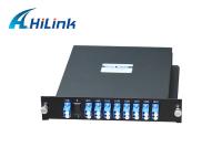 China LGX Cassette Dual Fiber LC/UPC 1470nm-1610nm 8CH CWDM Mux Demux 2 Slots in 1U Rack Mount for sale