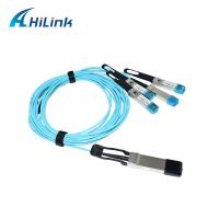 China 100G to 4x25G AOC Cable 850nm QSFP28 to 4x SFP28 Active Optical Cable OM3 OM4 for sale