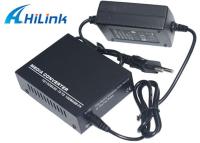 China Optic Fiber 10M 100M 20KM Media Converter Single Mode AC220V External Power for sale