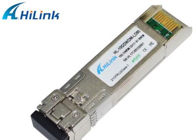 China 10G SFP+ DWDM CH 17 - 61 80km Optical Transceiver Module Ethernet Switches for sale
