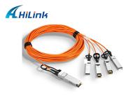 China 1M 40G QSFP To 4xSFP+ 10G Breakout AOC Active Optical Cable QSFP-4SFP10G-AOC1M for sale