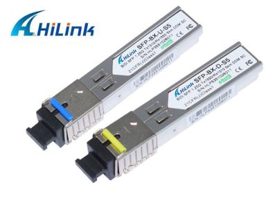 China WDM 1.25G SFP Module 3/20KM  LC/SC Connector SFP Fiber Transceiver for sale