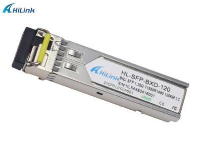 China BIDI SFP Optical Transceiver Module LC/SC DATE RATE 1.25G TX 1490NM RX 1550NM 120KM for sale