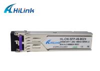 China 1.25G Transmission Rate CWDM SFP Transceiver Dual LC Connector 80km Max Cable Distance for sale