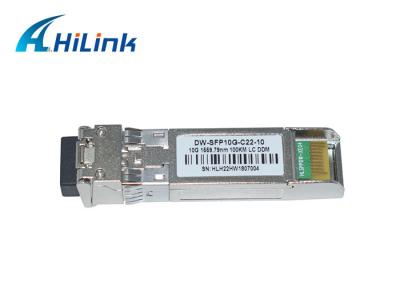 China CH17-CH61 DWDM 100km DOM LC Dulplex 10G SFP Optical Transceiver For Fiber Communication Equipment for sale