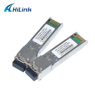China 10G SFP+ BIDI 100KM Tx1490nm/Rx1550nm LC Fiber Optic Transceiver SFP-10G-BX-100KM for sale