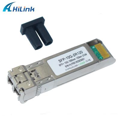 China Long-Range 10G Base SFP ZR 120KM 1550NM Fiber Optic Transceiver Module Compatible with LC Connector for sale