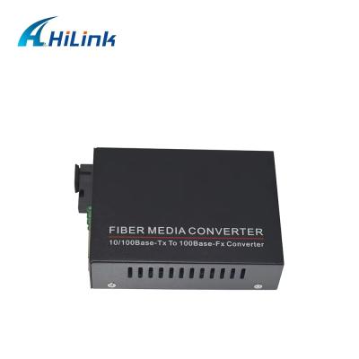 China BIDI WDM Single Fiber Optic Media Converter 10/100M 1310/1550nm 20km SFP Optical Equipment for sale