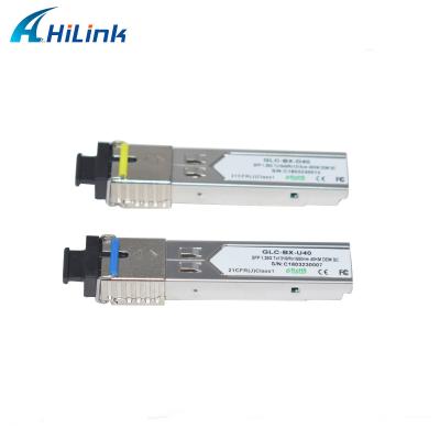 China Hilink 1.25G SFP BIDI 40KM 1310/1490(1550nm) LC/SC Connector Fiber Optic Module for sale