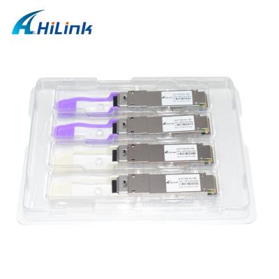 China HL-QSFP28-100G-80 100Gb/s QSFP28 BiDi 80km Transceiver Hot Pluggable Simplex LC Connector EML+PIN with SOA Single mode DDM for sale